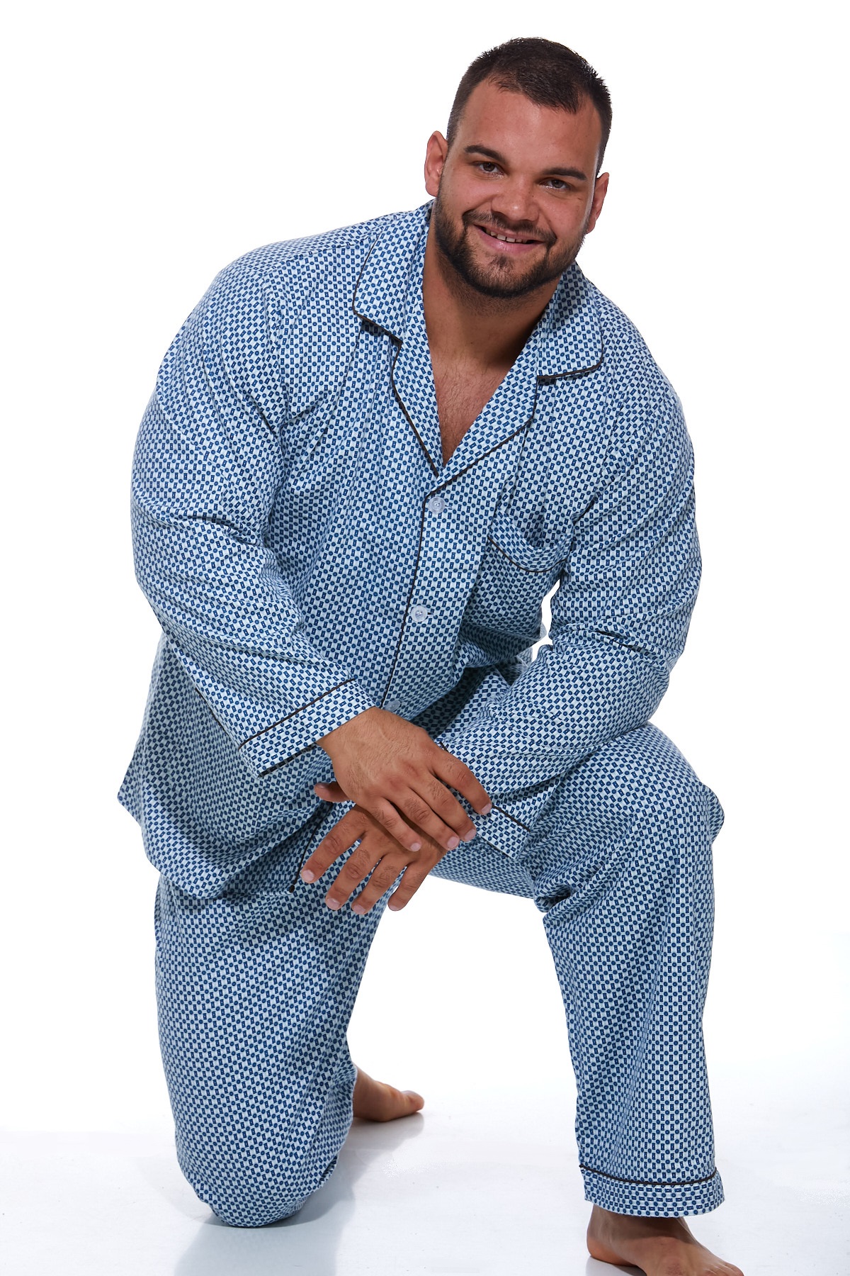 Pánské klasické flanelové pyžamo, pyžama PAPM130 - Naspaní.cz