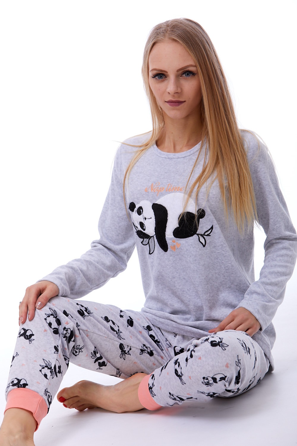 Pyžamo dámské teplé,teplé pyžamo pro ženy,pyžamo dívčí teplé 1B0776 ...