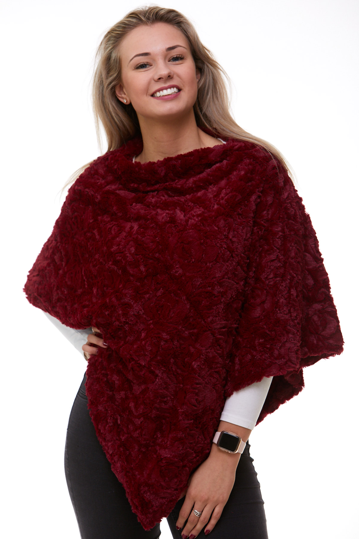 Pončo i pro období mateřství, pletené pončo pro těhotné 1A0760 - Naspaní.cz