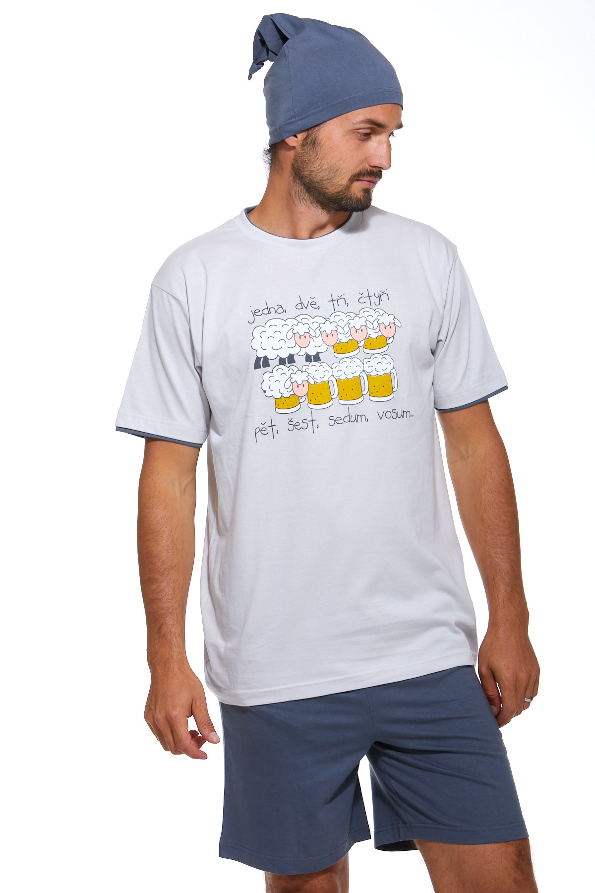 Pyžamo pro muže,pyžamo pro muže,krátké pyžamo pánské 1P0832 - Naspaní.cz