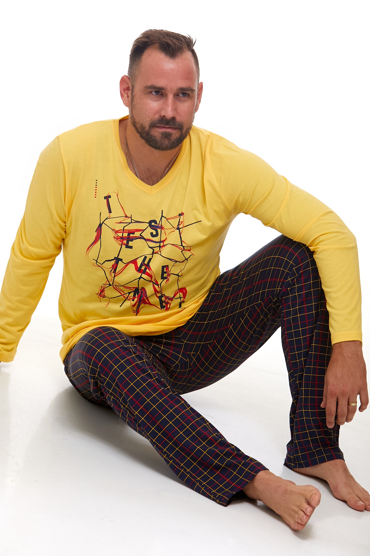 Pyžamo pro muže, pyžamo pánské z bavlny 1P0916 - Naspaní.cz