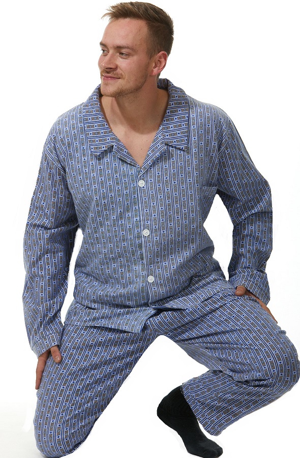 Pyžamo pánské, klasické pyžamo pro muže 1P1222 - Naspaní.cz