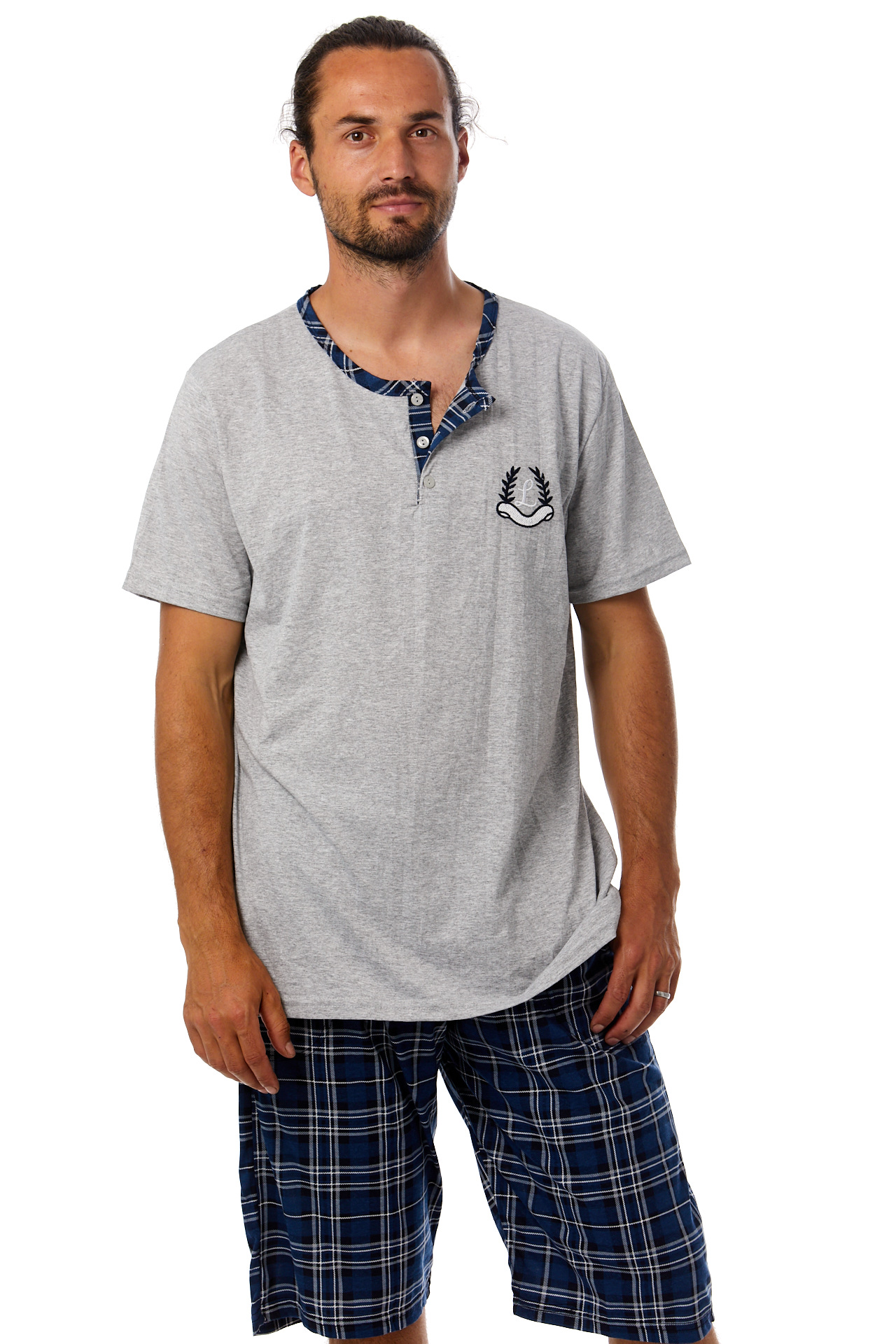 Pyžamo pro muže,pyžamo pro muže,krátké pyžamo pánské 1P1347 - Naspaní.cz