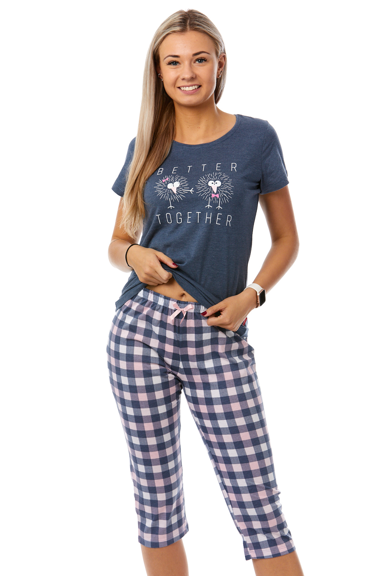 Pyžamo comfort pro ženy či dívky, Pyžamo dámské confort designe, 3/4 ...