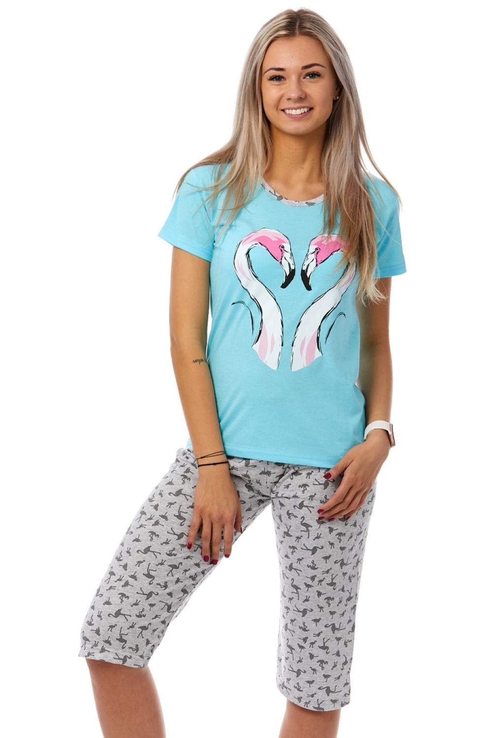 Pyžamo dámské , Pyžamo dámské třičtvrteční, 3/4 pyžamo dámské