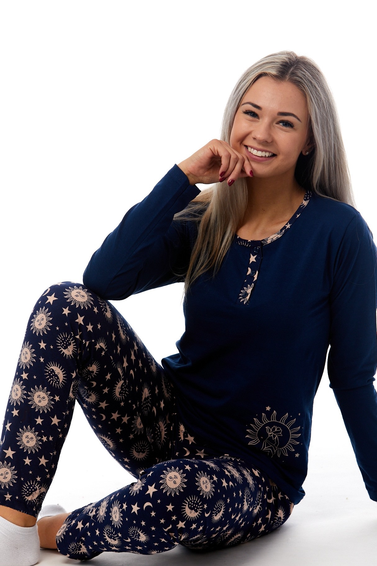 Pyžamo dámské , Pyžamo dámské bavlněnéí, krásné pyžamo dámské 1B1474 ...